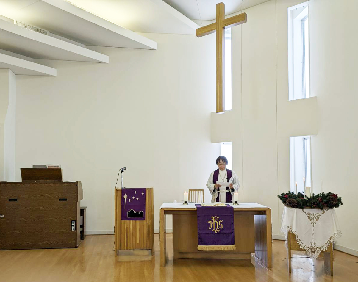 12月8日「今日の礼拝堂」 – JELC新札幌礼拝堂