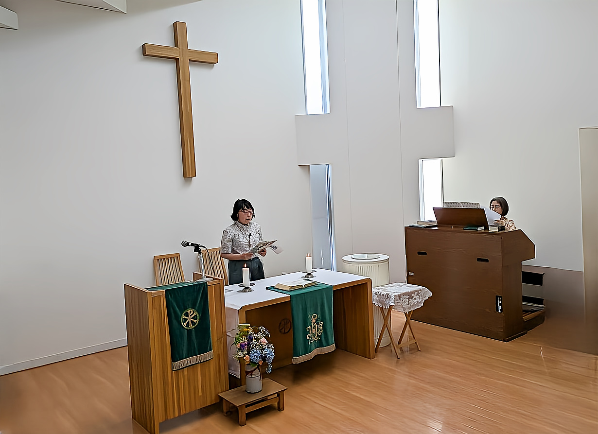 7月13日「今日の礼拝堂」 – JELC新札幌礼拝堂